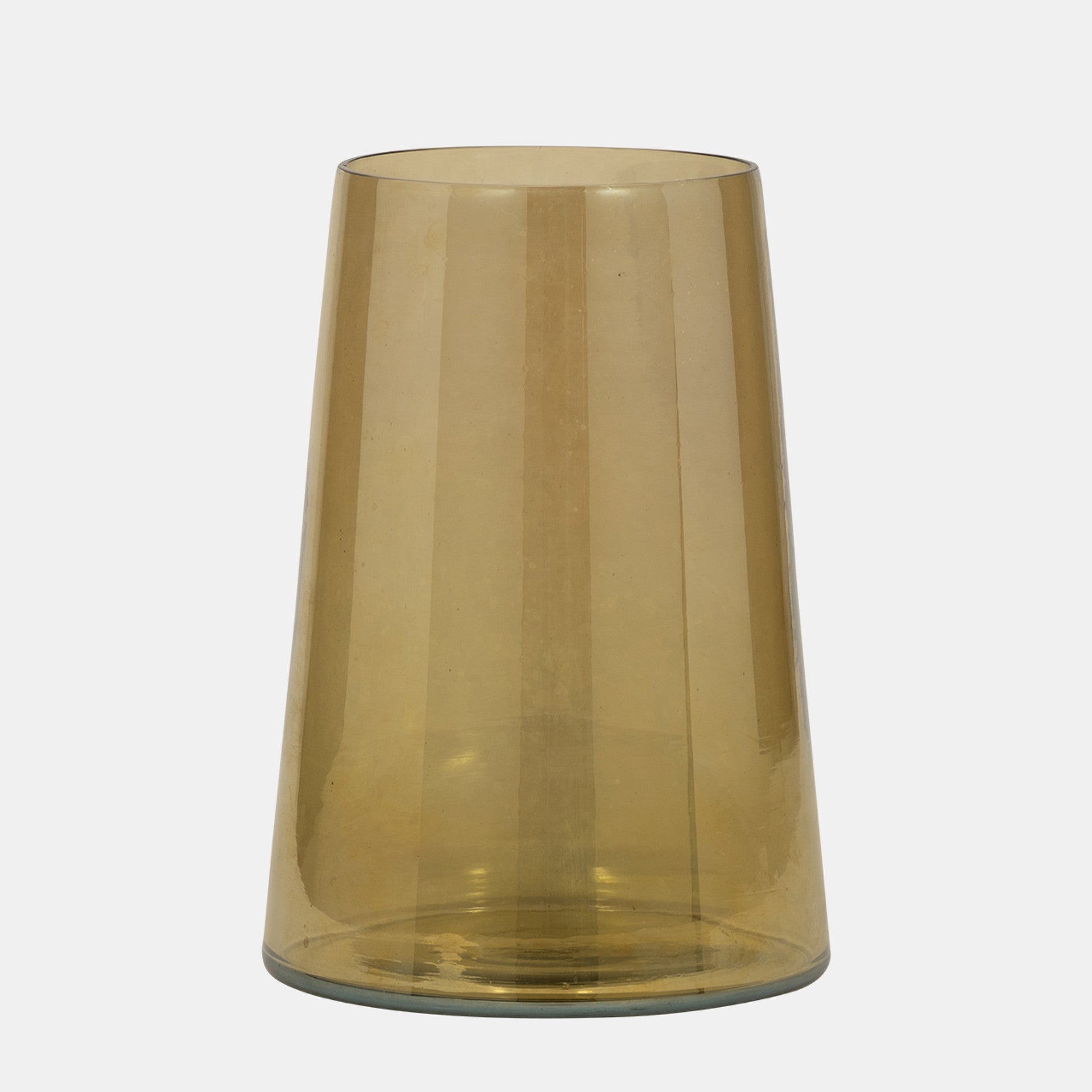 Glass Luster Vase, Gold