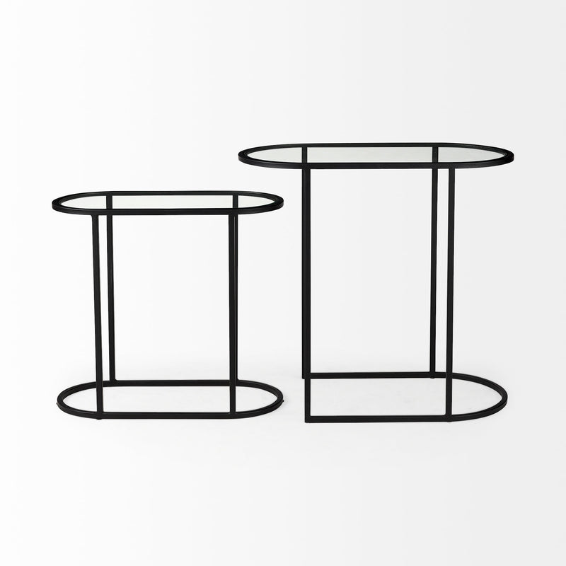 Celine Black Nesting Accent Tables