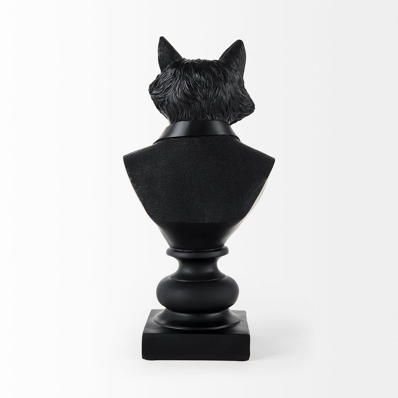 Murray Black Resin Fox Bust – Elm & Iron