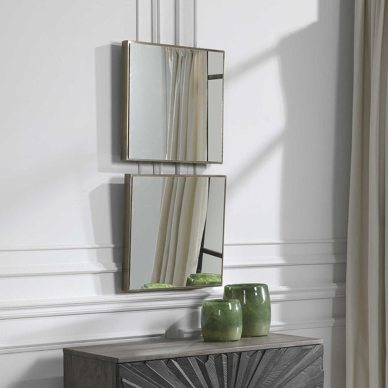 Balmoral Square Mirror – Elm & Iron