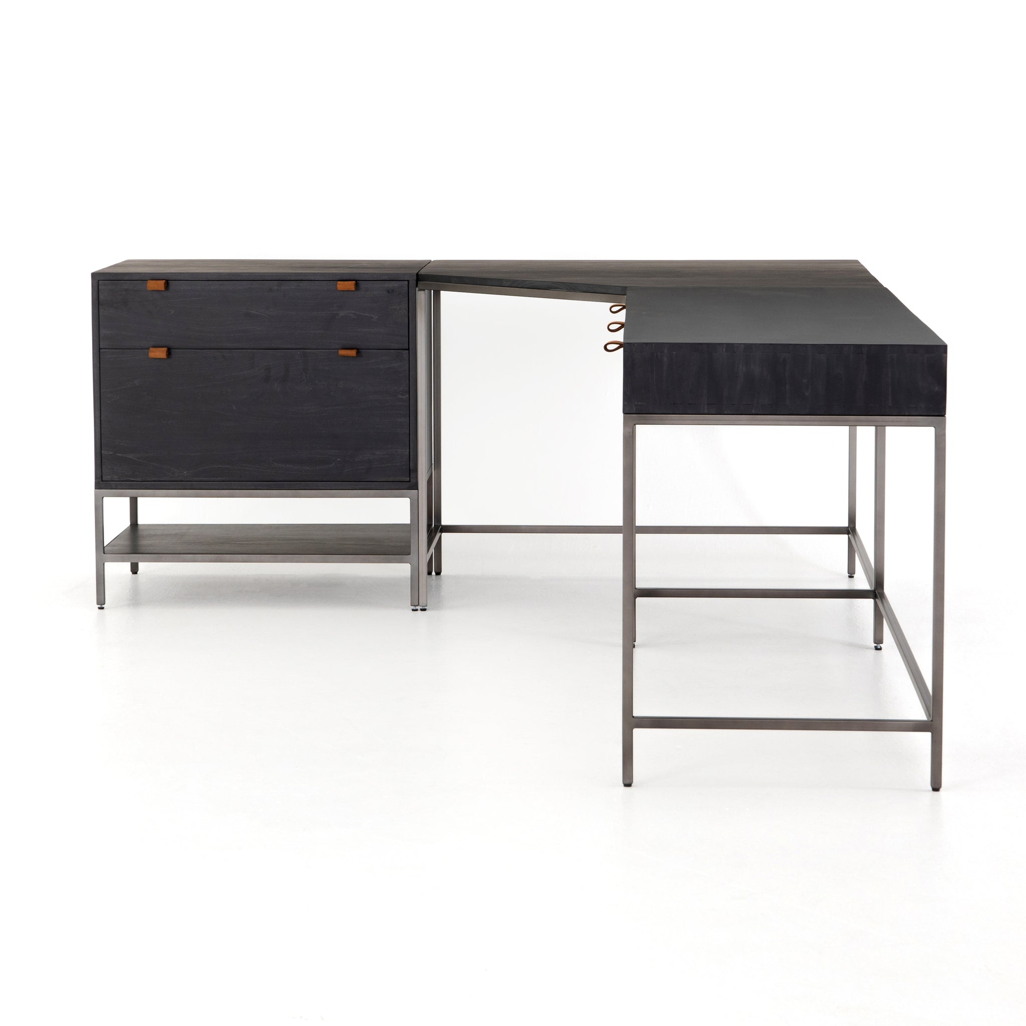 Thomas Desk System with Filing Cabinet