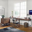 Thomas Desk System with Filing Cabinet