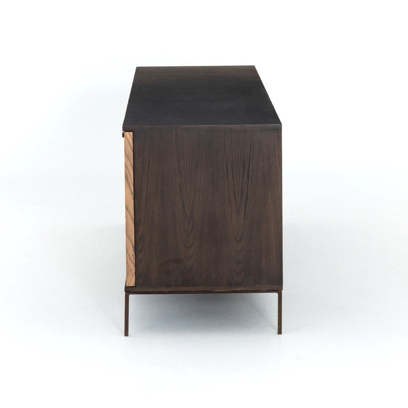 Memphis Media Console – Elm & Iron