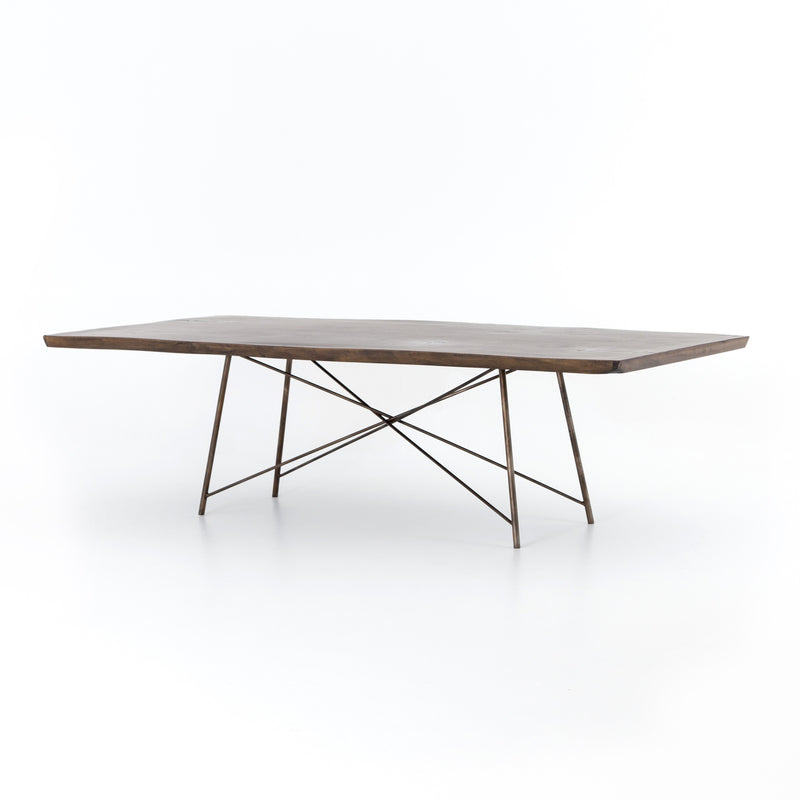 Eiffel Dining Table – Elm & Iron