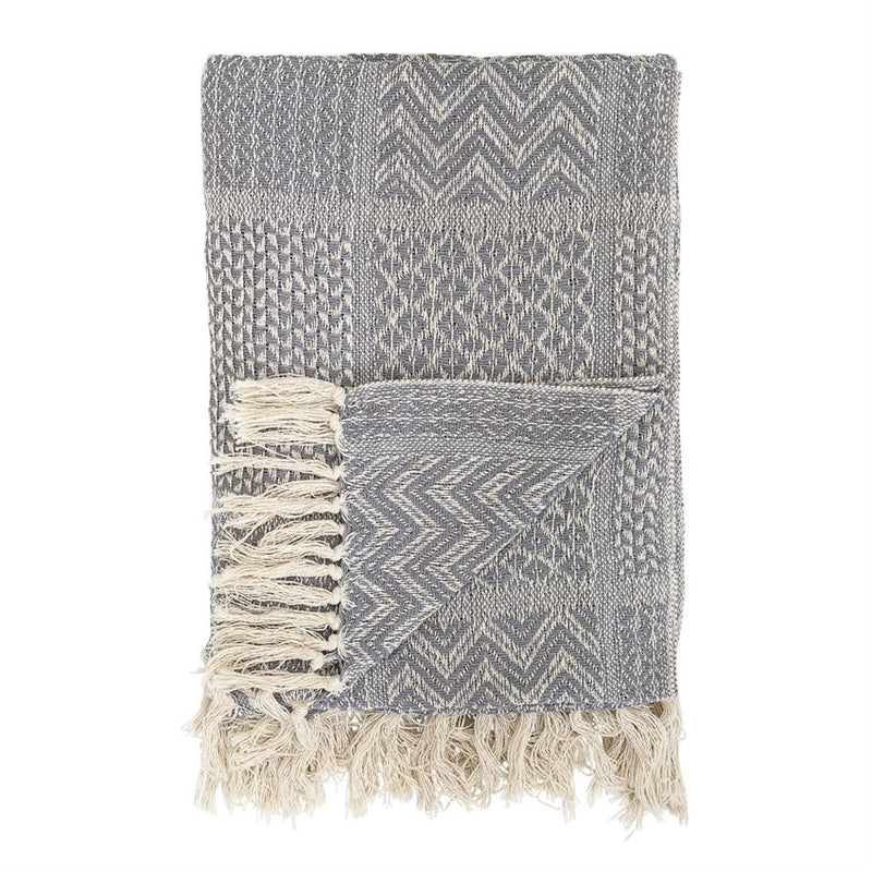 Gray Patterned Throw